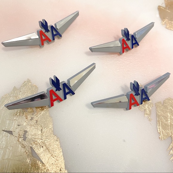 Vintage | Accessories | Vintage Set Of 2 American Airlines Flight Pins ...
